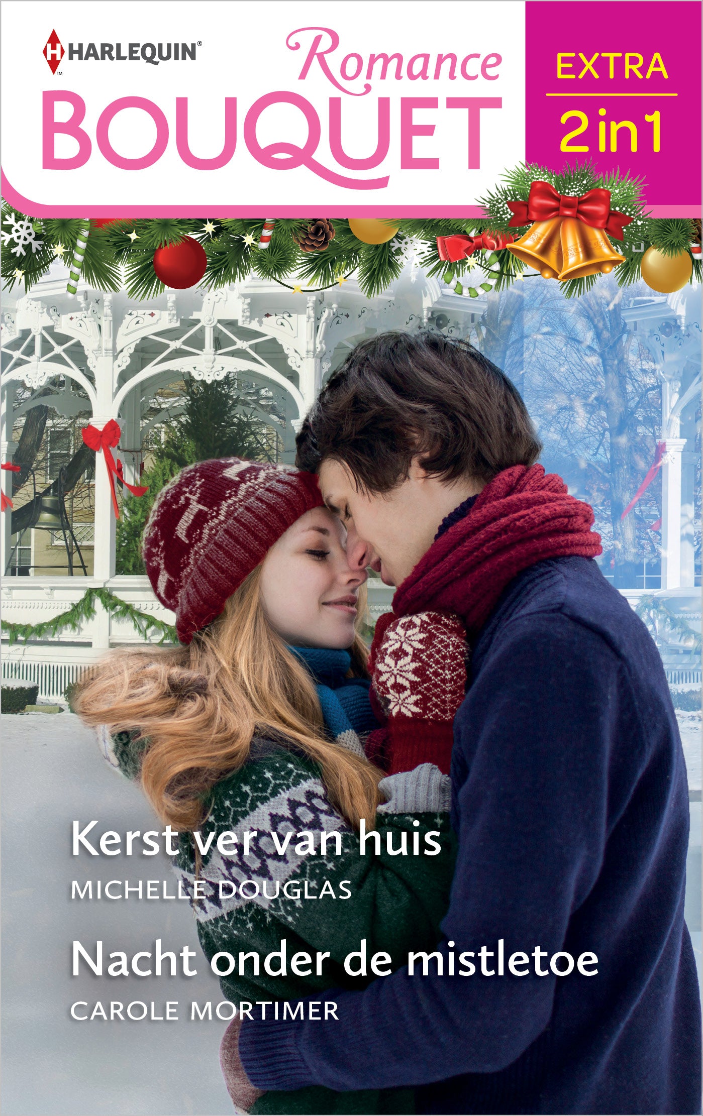Michelle Douglas - Carole Mortimer - Kerst ver van huis - Nacht onder de mistletoe - Bouquet ...